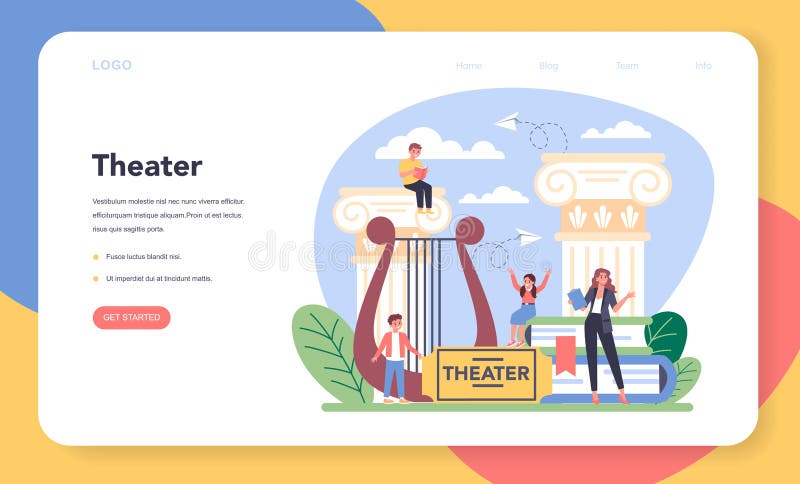 Drama Class Concept Set. Children Creative Subject, School Play Stock ...