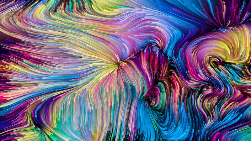 Paradigm of Digital Paint stock illustration. Illustration of element ...