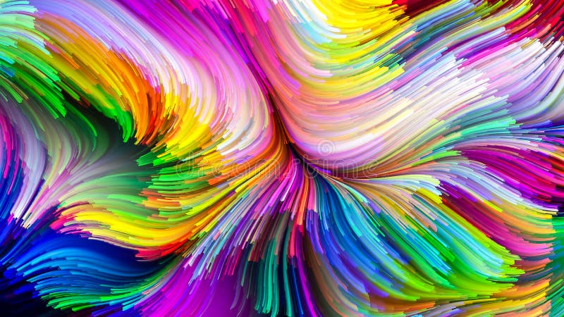 Paradigm of Digital Paint stock illustration. Illustration of swirl ...