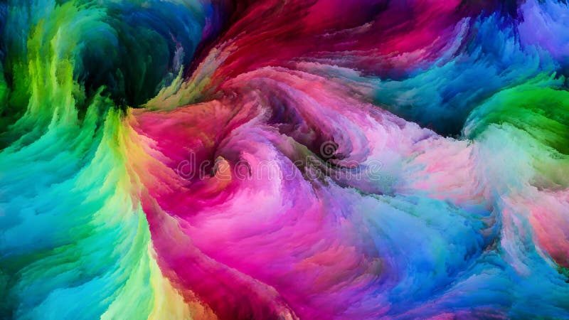 Vision of Digital Paint stock illustration. Illustration of canvas ...