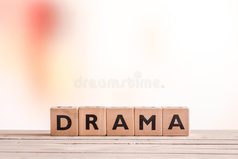 Drama sign on a table stock image. Image of education - 68499573