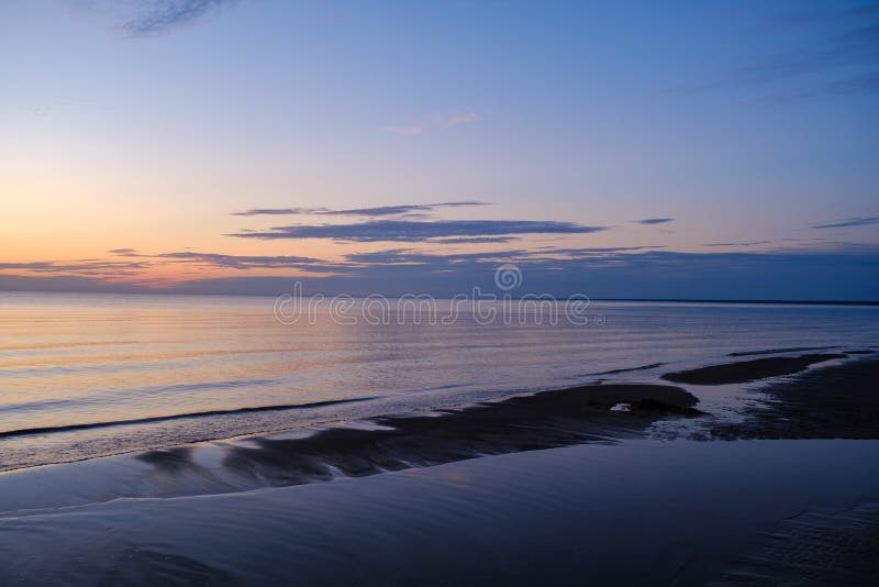 Dramatatic Red Dark Sunset Over the Fields and Cities Stock Photo ...