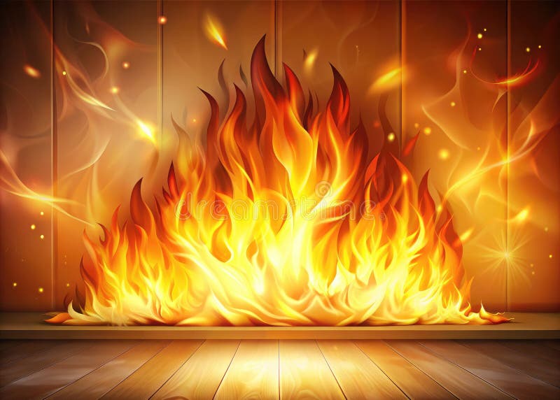 Dramatic Abstract Architectural Fire Design a Fiery Modern Visual ...