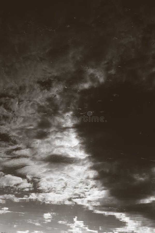 Dramatic Abstract Background - Drops and Dirt Over the Cloudy Sky Stock ...