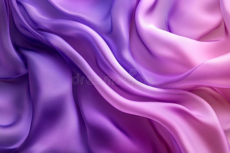 A Dramatic Abstract Background Featuring 3D Silk Fabric Waves in ...