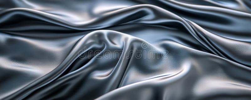 A Dramatic Abstract Background Featuring Dark Grey To Silver 3D Silk ...