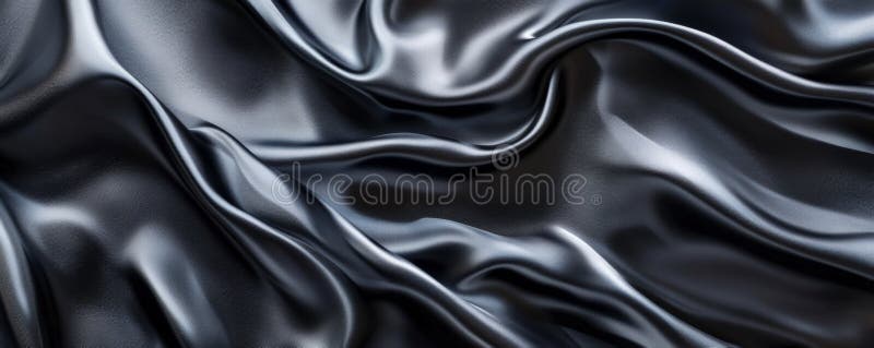 A Dramatic Abstract Background Featuring Dark Grey To Silver 3D Silk ...