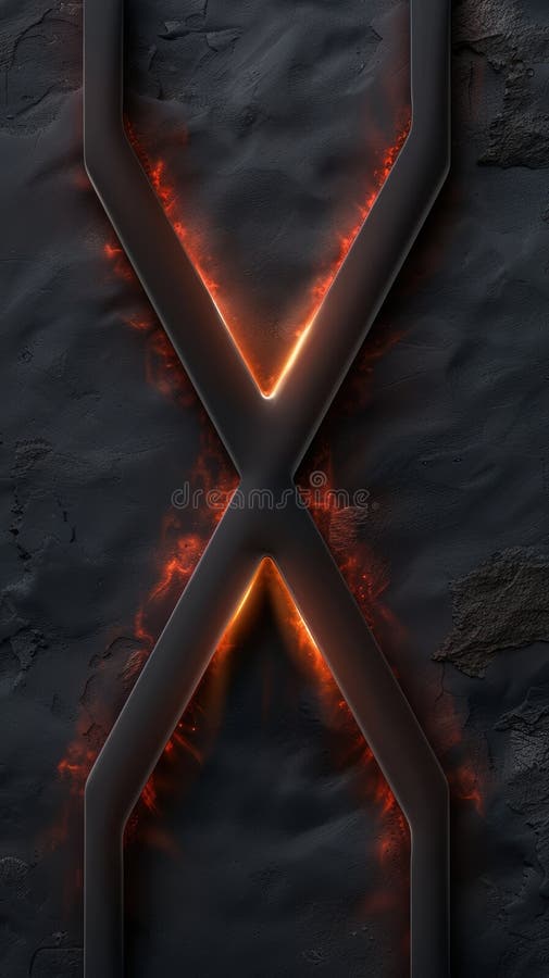 Dramatic Abstract Background with Fiery Glowing Shapes Stock ...