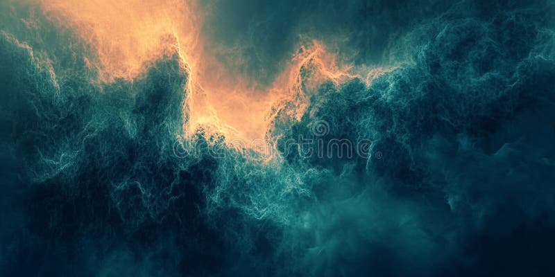 Dramatic Abstract Cloudscape with Vibrant Colors and Dynamic Textures ...