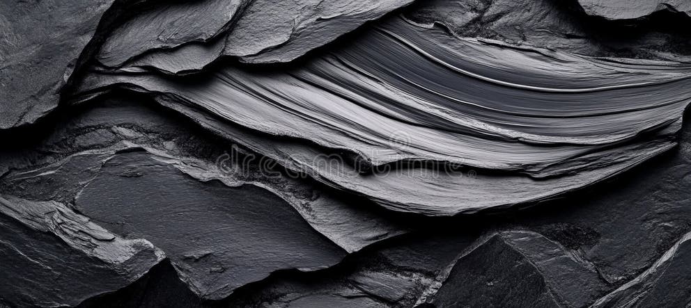 Dramatic Abstract Grey Texture Featuring Geological Mountainous Rocks ...