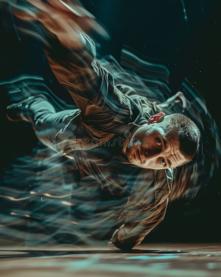 Dramatic Action: Impressive Freeze by Russian Breakdancer Stock ...