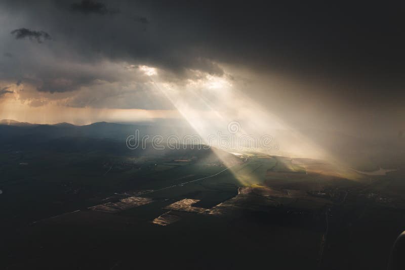 Aerial View of Mesa or Flat Topped Ridge in Mountains with Steep Slopes ...