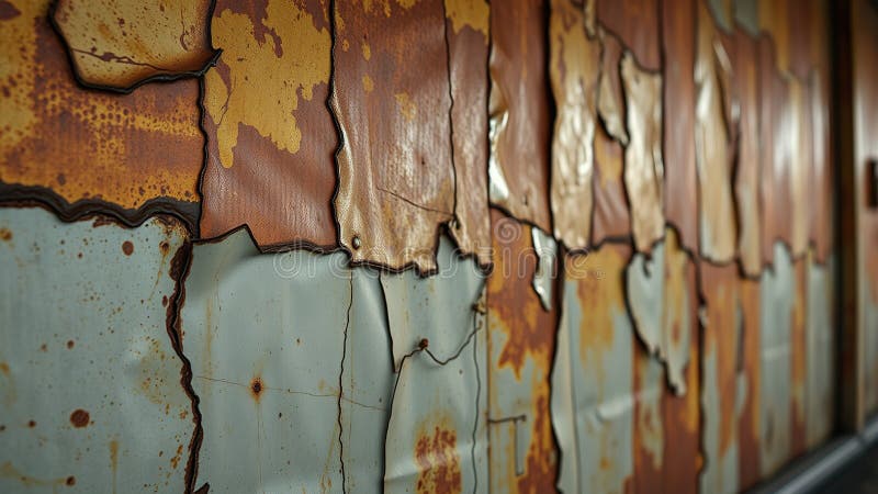 Dramatic Aged Metal Wall Texture a Photorealistic Urban Architectural ...