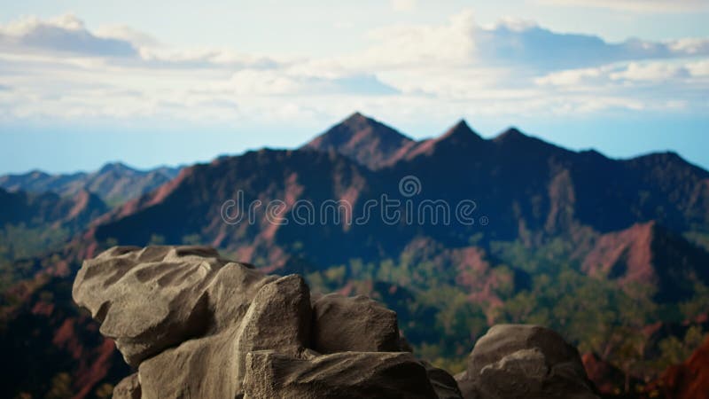 Dramatic Alpine Landscape Featuring Rugged Rock Formations Stock Video ...