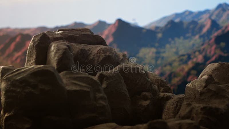 Dramatic Alpine Landscape Featuring Rugged Rock Formations Stock ...
