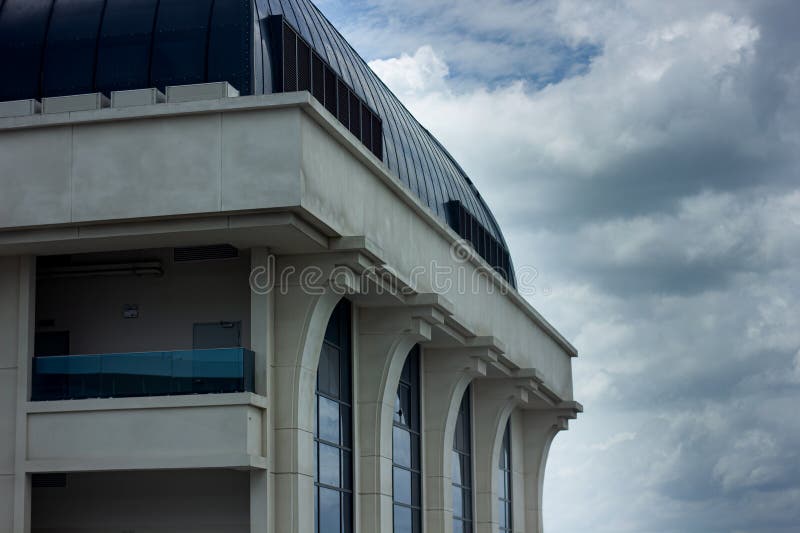 Dramatic Architecture of a Grand Public Building Stock Photo - Image of ...