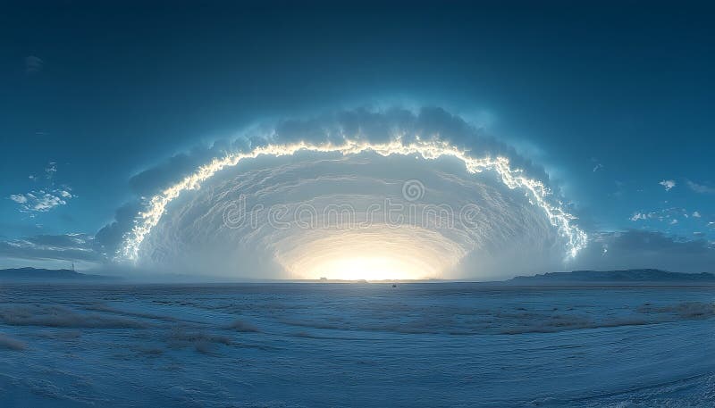 AI-Generated Celestial Landscape Stock Illustration - Illustration of ...