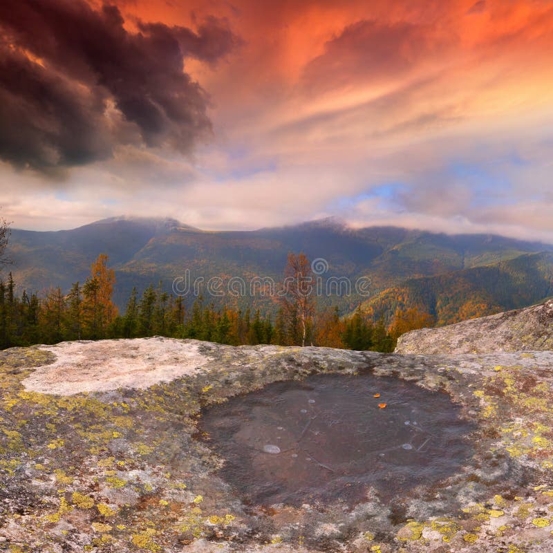 Dramatic autumn landscape stock image. Image of environment - 26625003