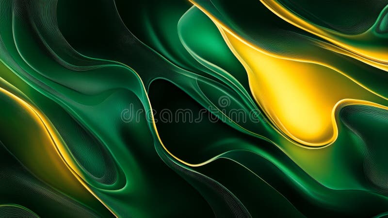 A Dramatic Background with Fluid Gradient Wavy Shapes in Shades of Dark ...
