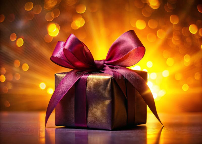 Dramatic Backlit Gift Bow Silhouette Elegant Dark Shadow Photography of ...