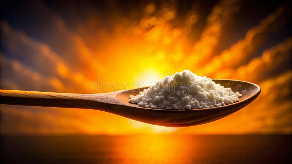 Dramatic Backlit Kitchen Scene Silhouette of Wooden Spoon and ...