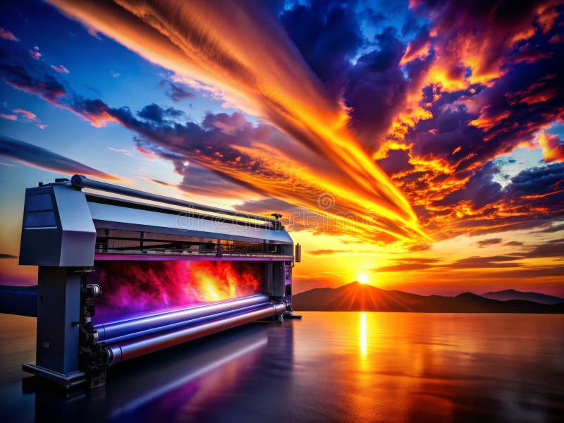 Dramatic Backlit Large Format UV Printer Silhouette Photography and ...