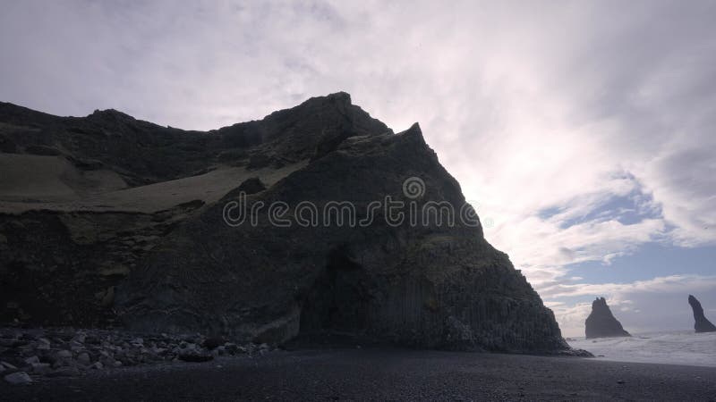 Dramatic Basalt Columns and Cliffs at Reynisfjara Black Sand Beach ...