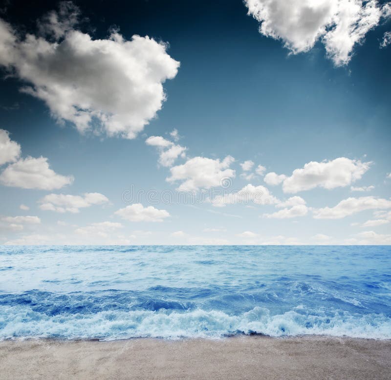 Dramatic beach stock image. Image of dark, coast, paradise - 26570729