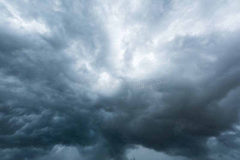 Dramatic Black Clouds or Storm Cloud Stock Photo - Image of meteorology ...