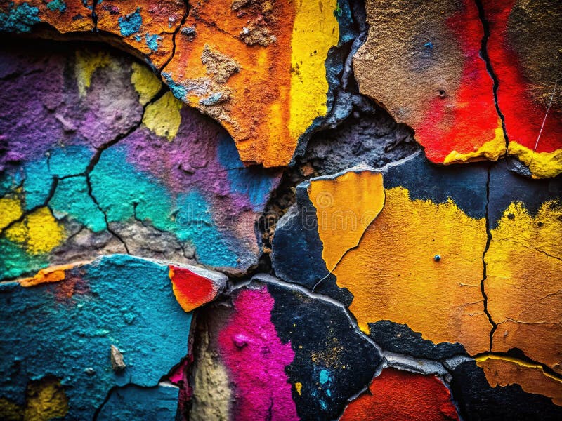 Dramatic Black Cracked Wall Texture a Grunge Background for Design ...