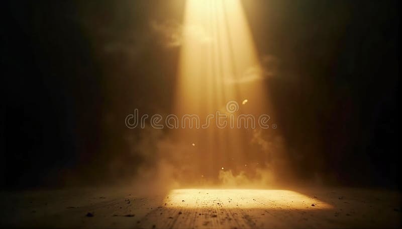 Dramatic Black and Gold Spotlight Effect with Grainy Texture and Color ...