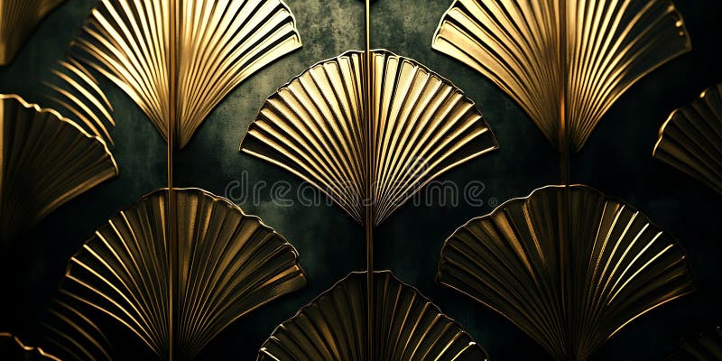 Dramatic BlackandGold Wallpaper with Bold Ornate Patterns for Luxurious ...