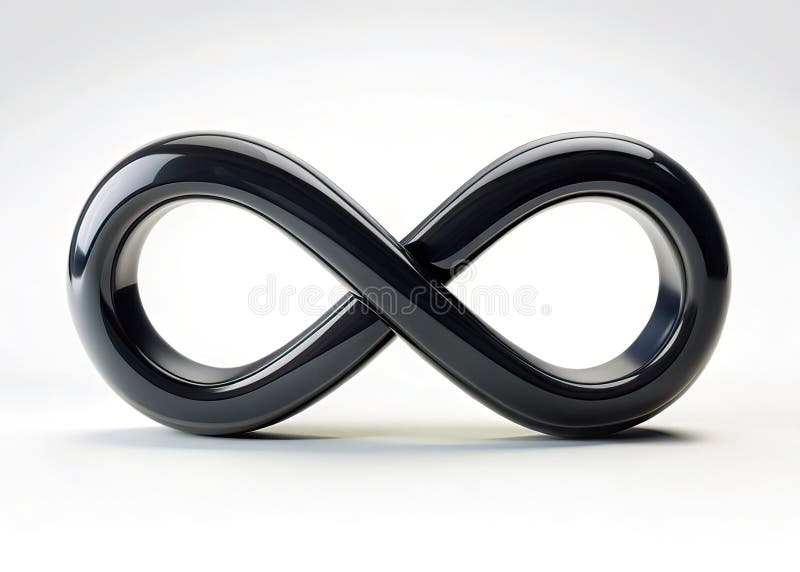 Dramatic Black Infinity Symbol Portrait Photography an Elegant Studio ...