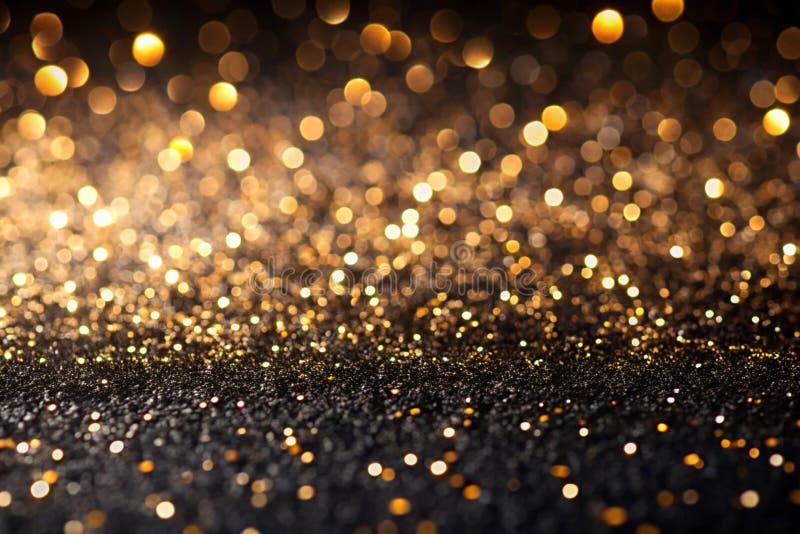 Dramatic Black Metallic Glitter Texture for Modern Banners Stock ...