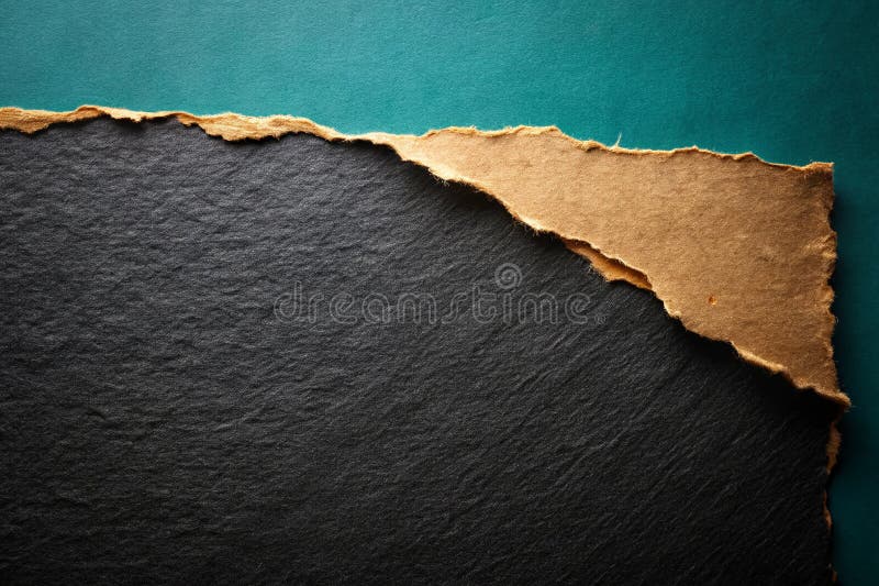 A Dramatic Black Paper Tear Blank Note Texture for Design Background ...