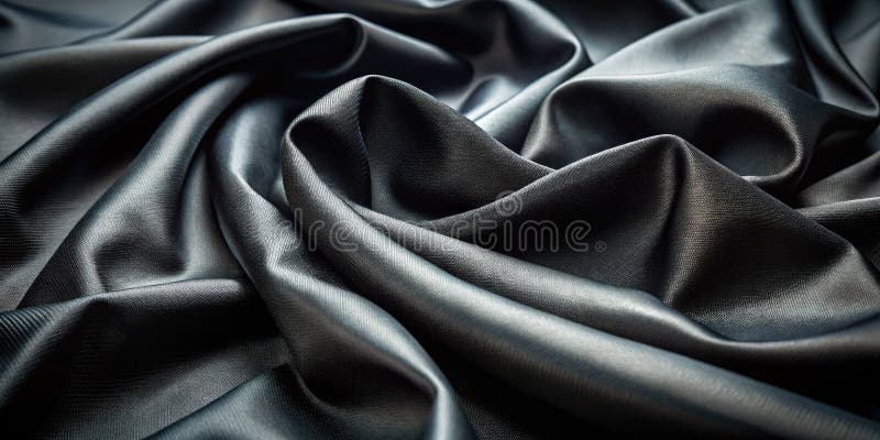 Dramatic Black Polyester Fabric Texture a Sophisticated Detailed ...