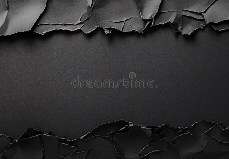 Dramatic Black Ripped Paper Texture Background High Quality Image Stock ...