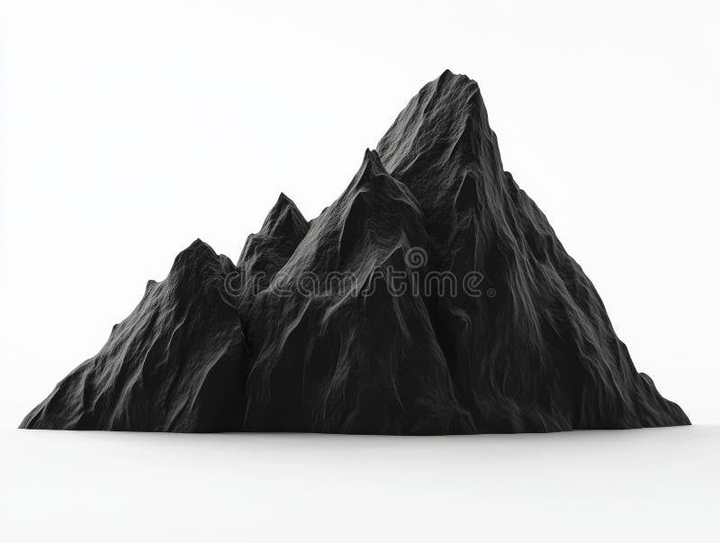 Dramatic Black Shape of Mountain Range at Dusk - High Landscape ...