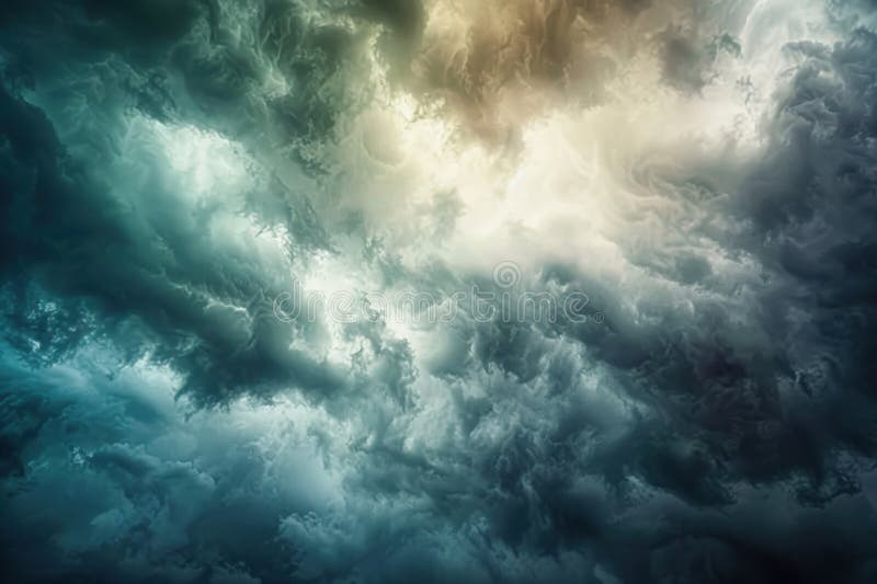 Dramatic Black Storm Clouds. Stock Image - Image of black, effect ...