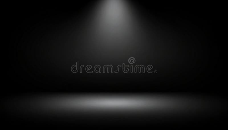 Dramatic Black Studio Background with Spotlight and Shadows Stock ...