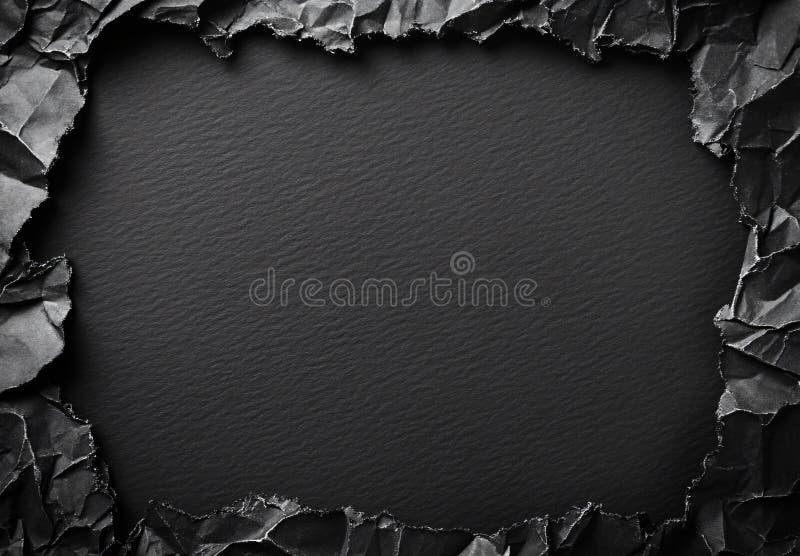 Dramatic Black Torn Paper Frame Border Background High Quality Image ...