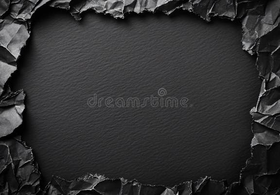 Dramatic Black Torn Paper Frame Border Background High Quality Image ...