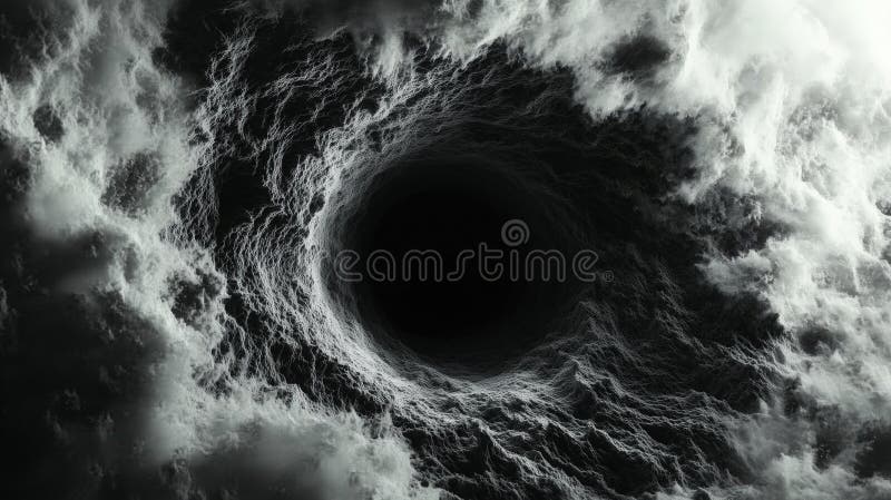 Swirling Dark Vortex of Clouds. Stock Illustration - Illustration of ...