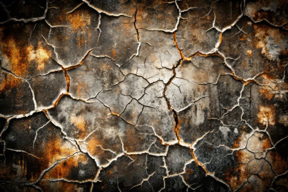 Dramatic Black and White Abstract Background Distressed Textures Cracks ...