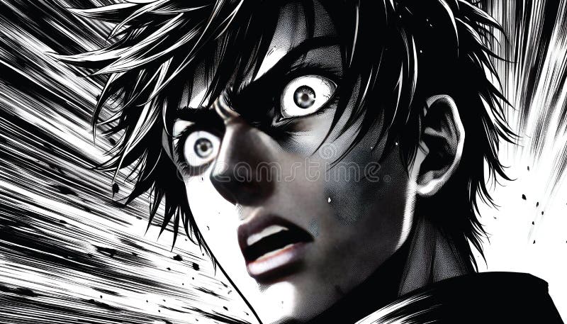 Dramatic Black and White Illustration Stock Illustration - Illustration ...