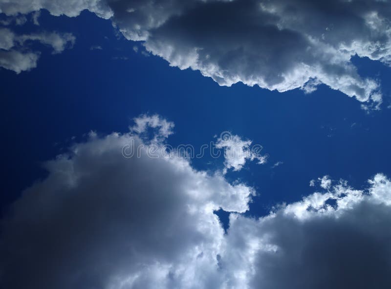Dramatic Blue Cloudscape Background Stock Photo - Image of cloudscape ...