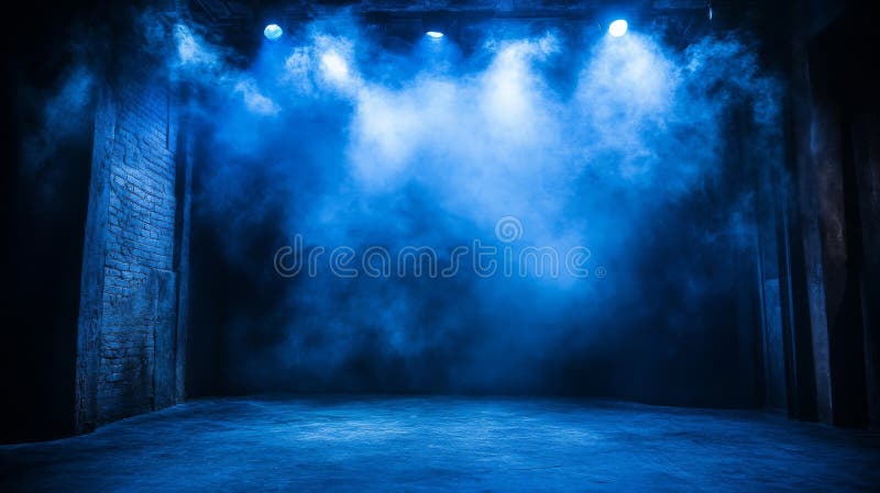A Dramatic Blue Lighting Scheme and Fog Create an Eerie Atmosphere for ...