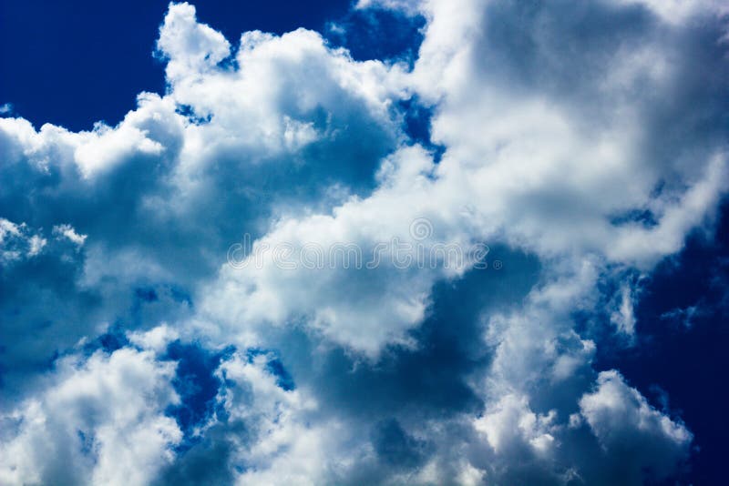 Dramatic blue sky. stock image. Image of blue, cloudscape - 40973749