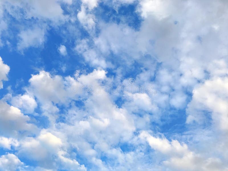 Dramatic Blue Sky and White Clouds Stock Photo - Image of blue, clear ...