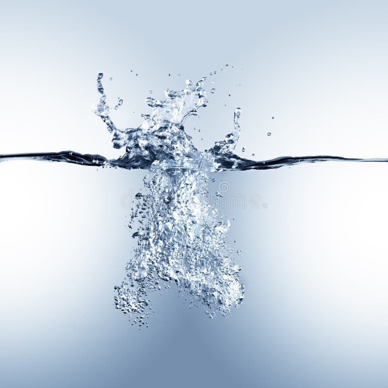 Dramatic blue water splash stock photo. Image of lake - 101470626